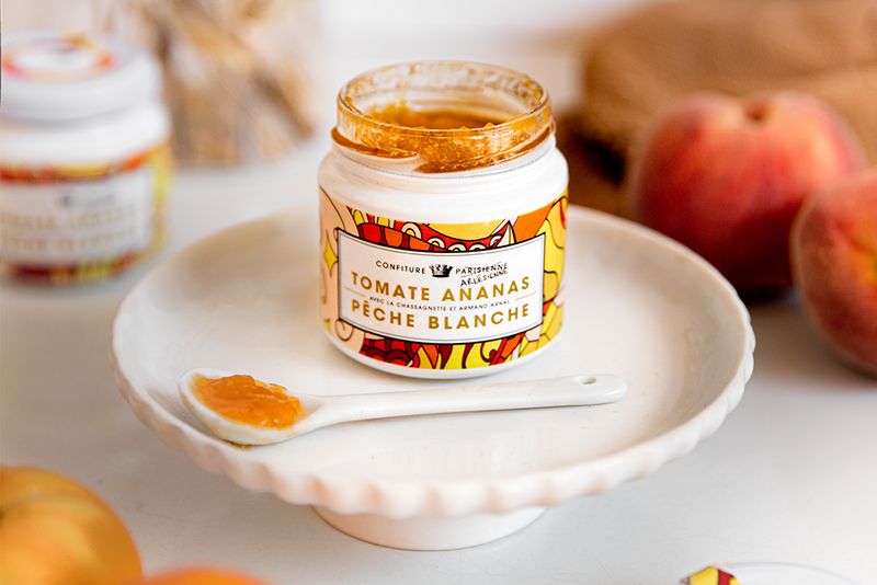 La recette pêche blanche -tomate ananas de Confiture Parisienne X La C – CONFITURE PARISIENNE